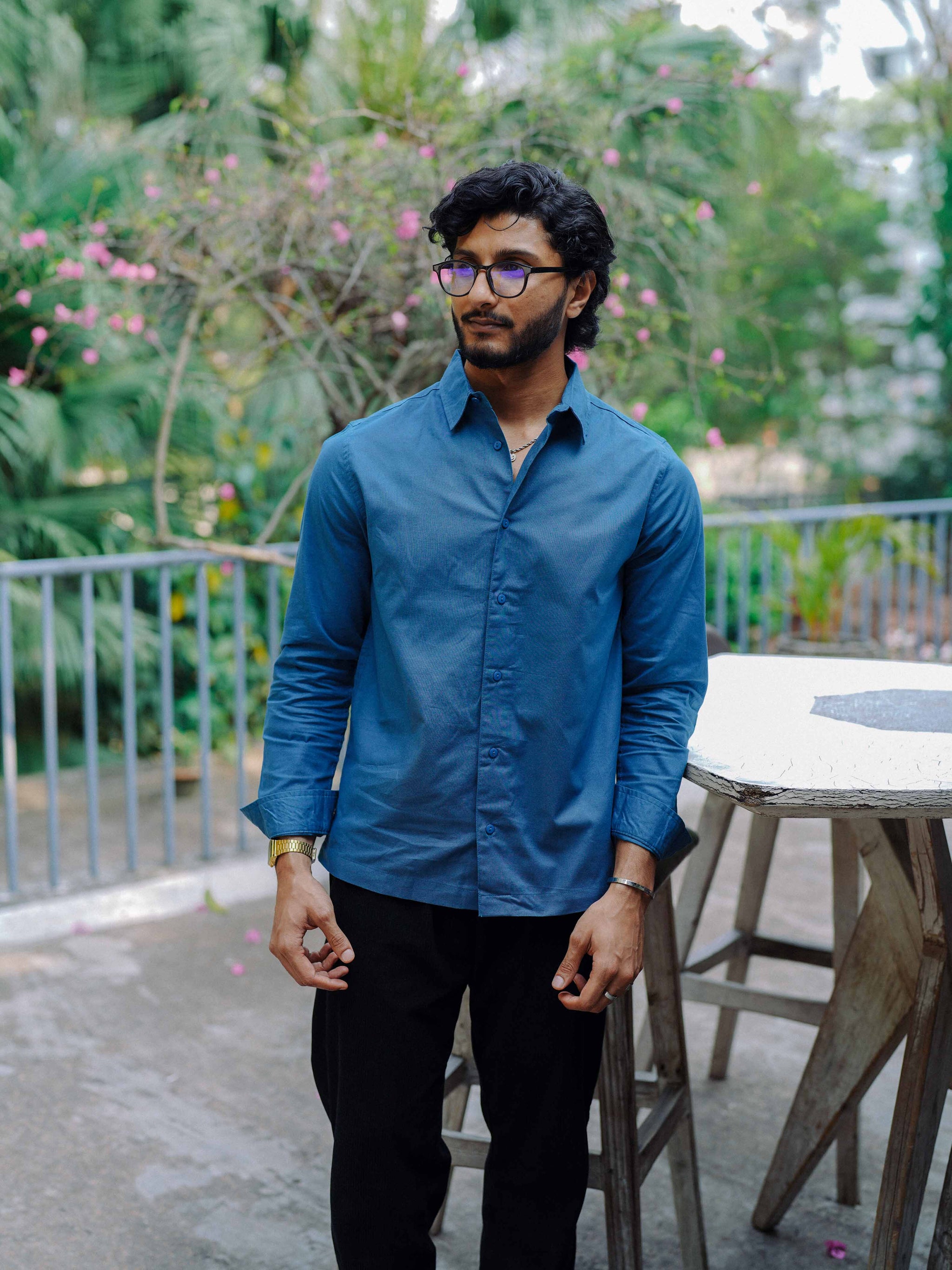 Buy Casual Shirt for Men - Cobalt Blue | Men's Fashion | Buy Now at DEFCLO